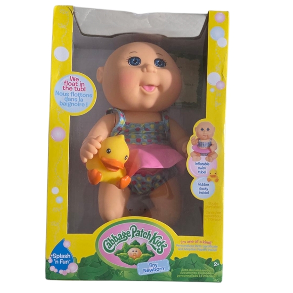 Cabbage Patch Kids | Toys | Splash N Fun Newborn Doll With Pink And ...
